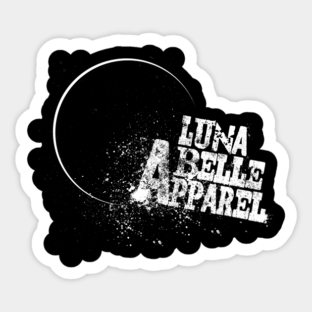 Luna Belle Apparel Logo Luna Belle Sticker TeePublic luna-belle-apparel-logo-luna-belle-sticker-teepublic